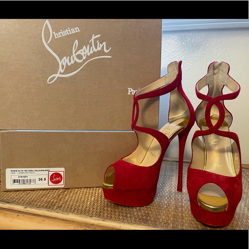 Red “Rosie Alta” Christian Louboutin High Heel - Gem
